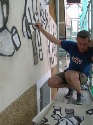 Alex Winiger, painting artist, Zurich (Switzerland)